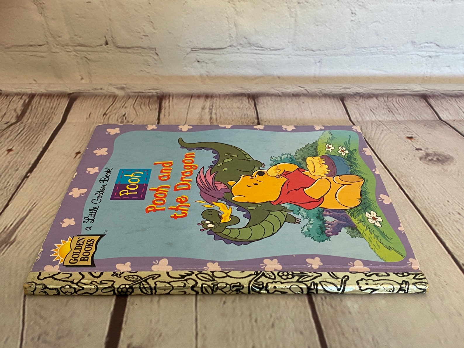 Pooh and the Dragon | 1997 Little Golden Book, Hardcover - Etsy