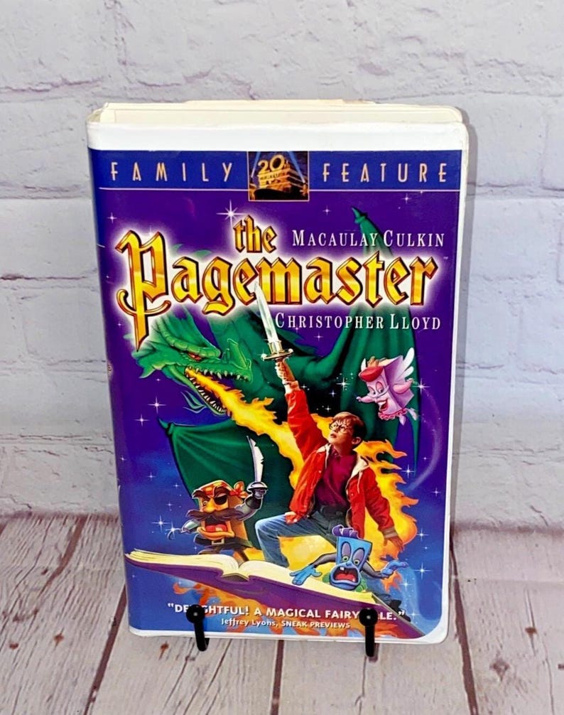 The Pagemaster VHS by 20th Century Fox 1993 | Rated G - Etsy