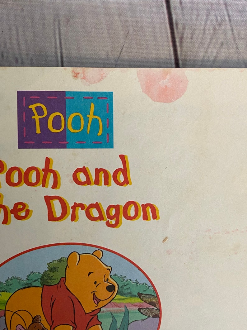 Pooh and the Dragon | 1997 Little Golden Book, Hardcover - Etsy