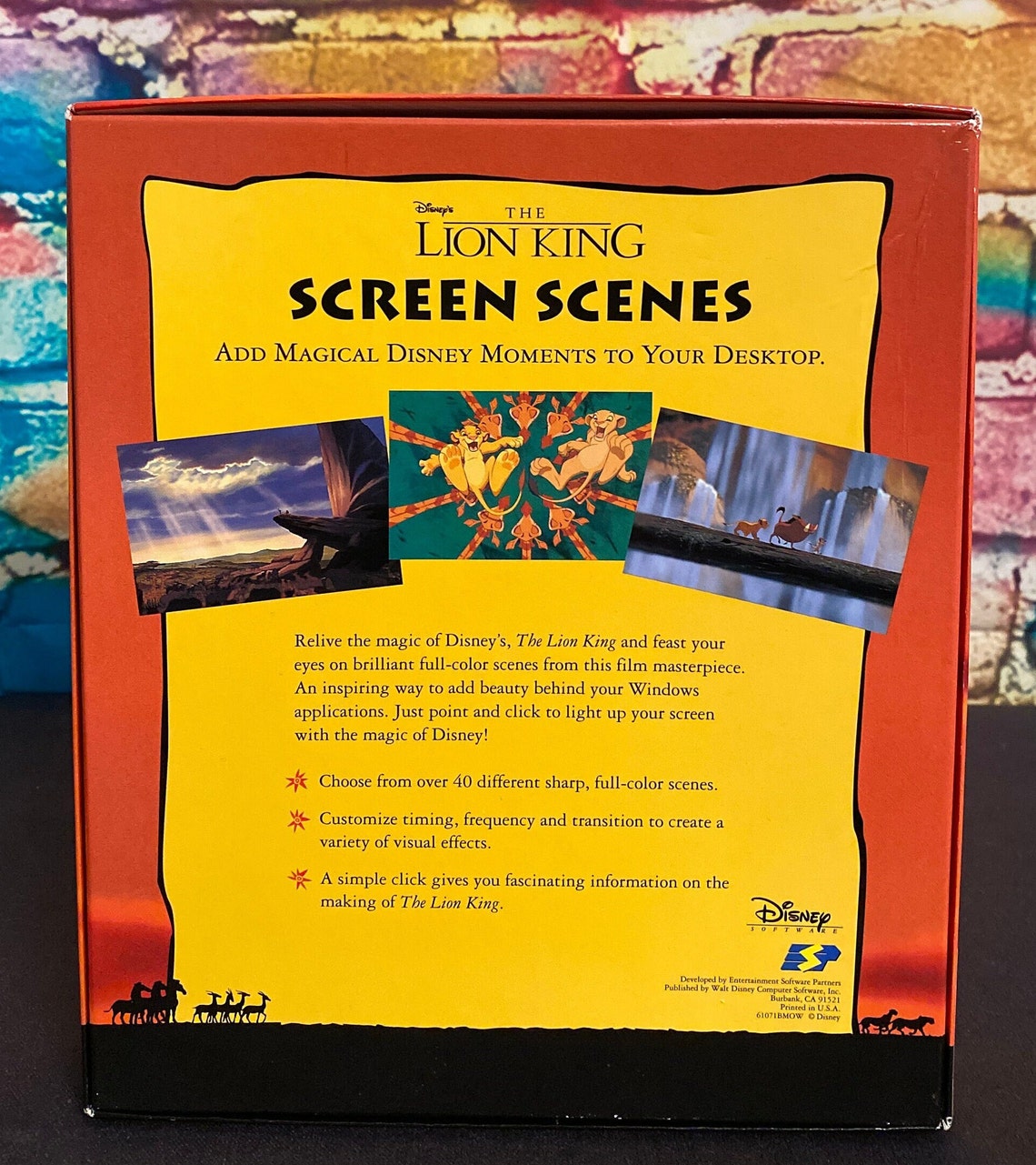 Vintage Disney's the Lion King Screen Scenes great Disney Moments for ...