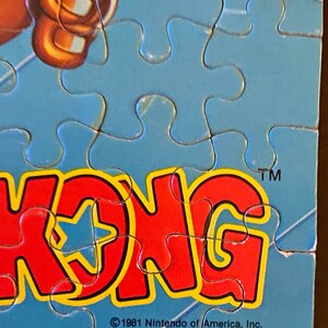 Donkey Kong Vintage Puzzle by Milton Bradley 1986 | 200 Piece Puzzle | Featuring Mario | Ages 7 ...