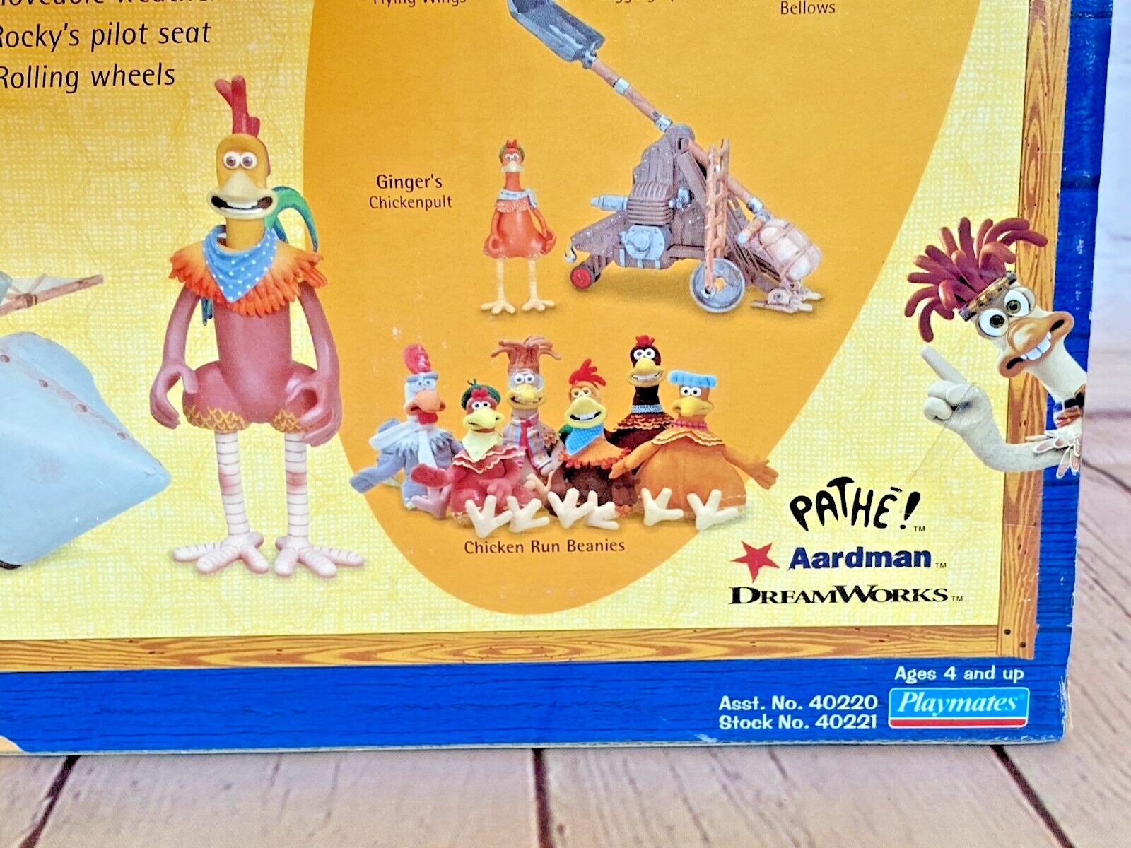 Brand New Chicken Run rocky's Flying Machine & Figure by Playmates 2000 ...