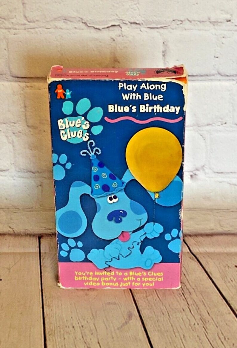 Blue's Clues blue's Birthday VHS by Paramount 1998 NR and Runtime ...
