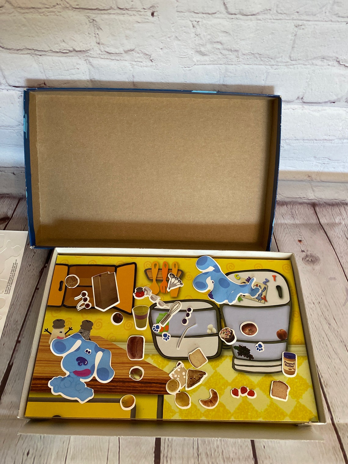 Blue's Clues Kitchen Playset by Colorform 1998 With 32 Colorforms ...