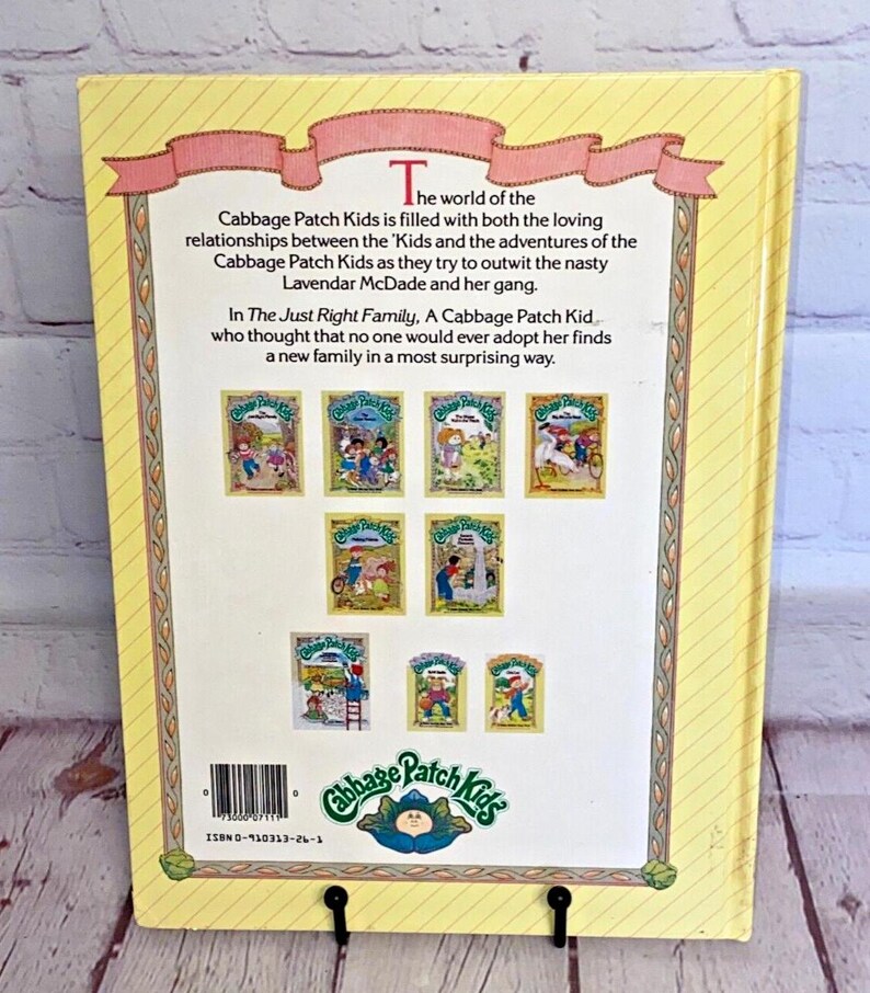 Cabbage Patch Kids "the Just-right Family Story" Hardcover Book by ...