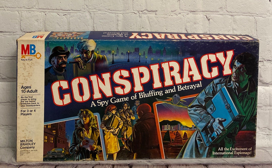 Conspiracy Board Game by Parker Brothers 1982 | A Spy Game of Bluffing ...