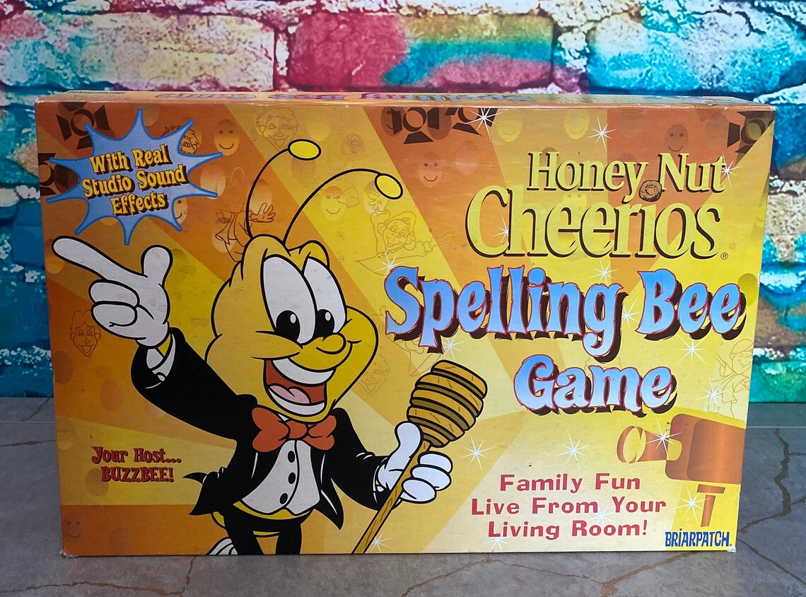 Honey Nut Cheerios Spelling Bee Board Game by Briarpatch 2001 - Etsy