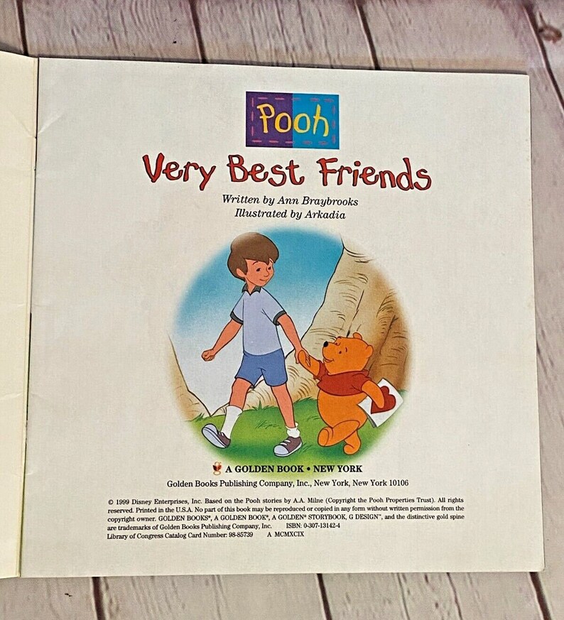 Winnie the Pooh Very Friends Golden Book (1999) - Etsy