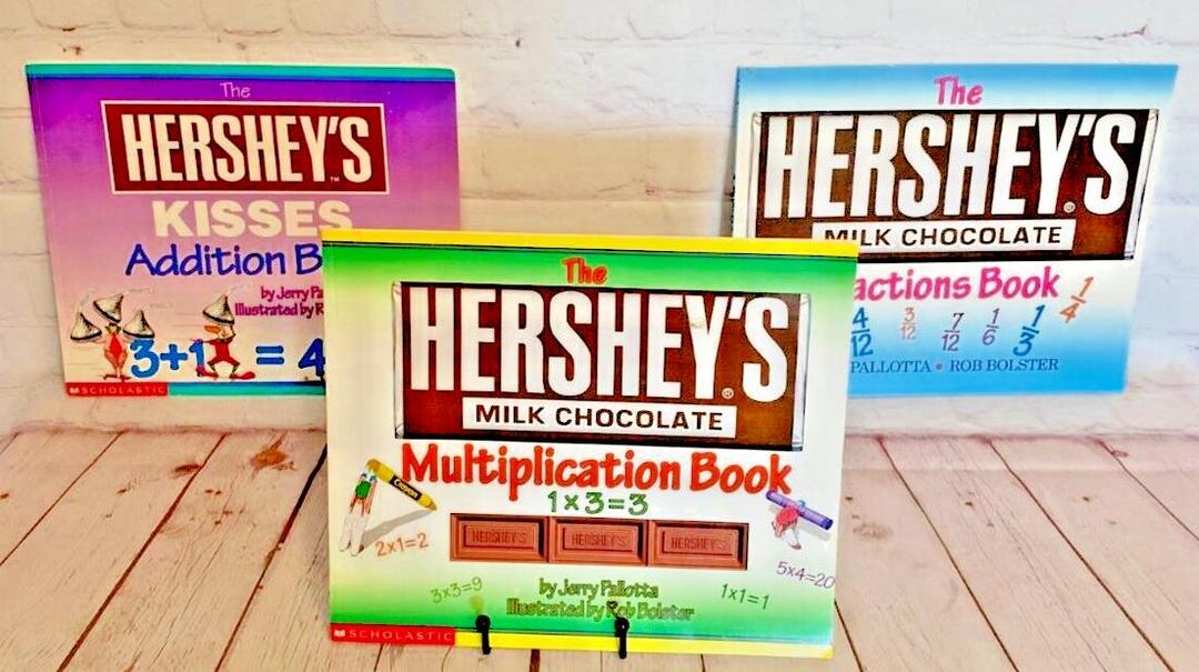 The Hershey's Milk Chocolate Math Books Set of Three Fractions Book ...