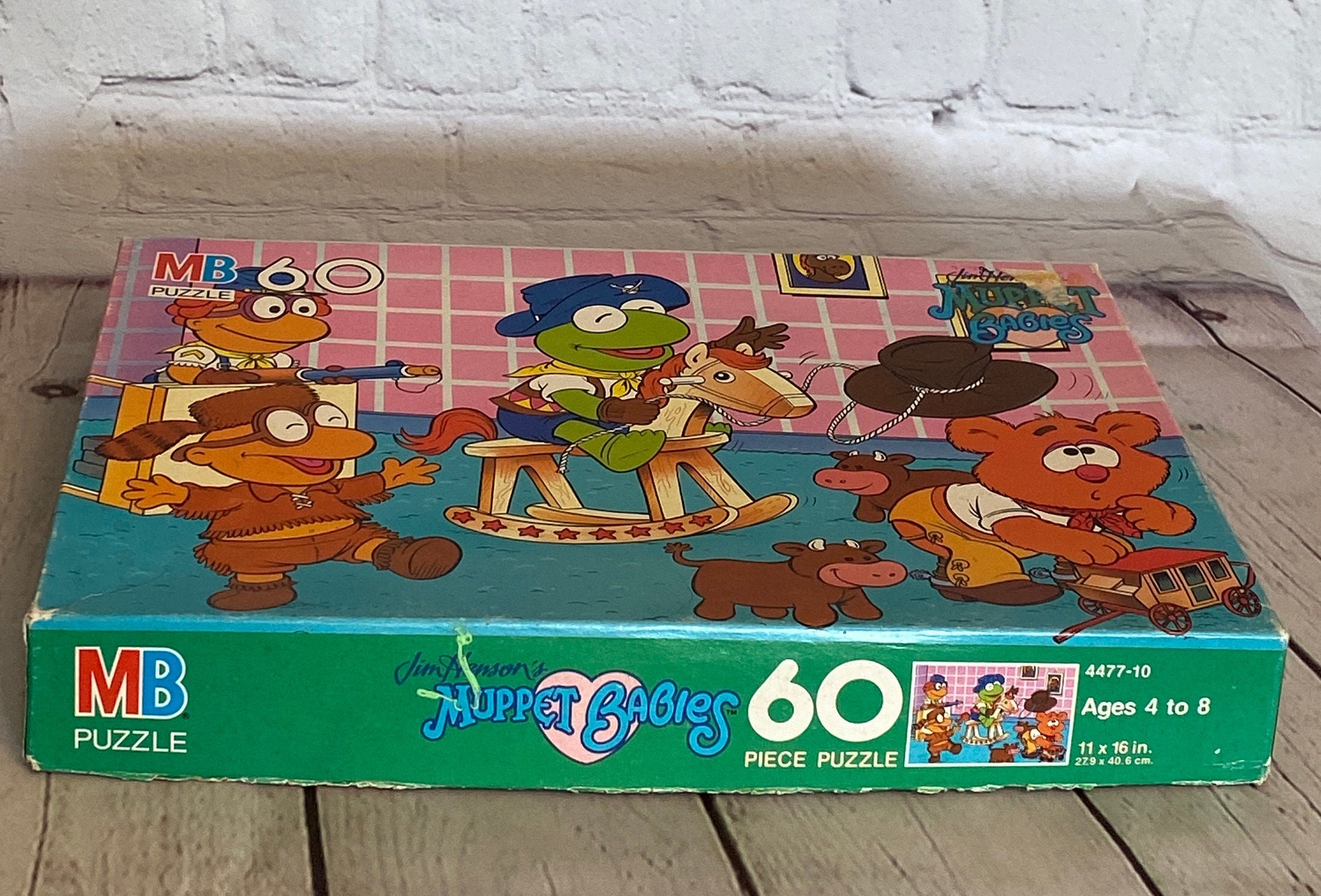 Jim Henson's Muppet Babies 60 Piece Puzzle by Milton Bradley 1989 for ...