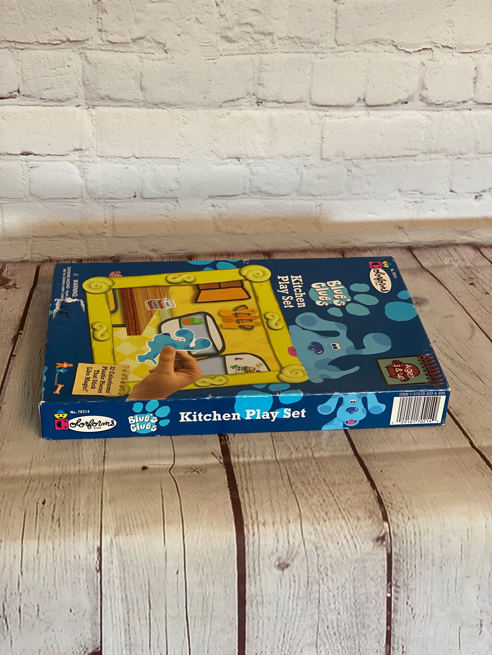 Blue's Clues Kitchen Playset by Colorform 1998 With 32 Colorforms ...