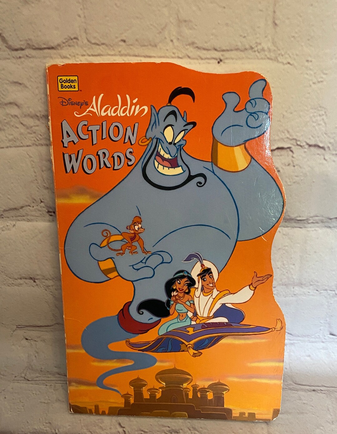 Disney's Aladdin Action Words Hardcover Boardbook by Golden Books 1994 ...