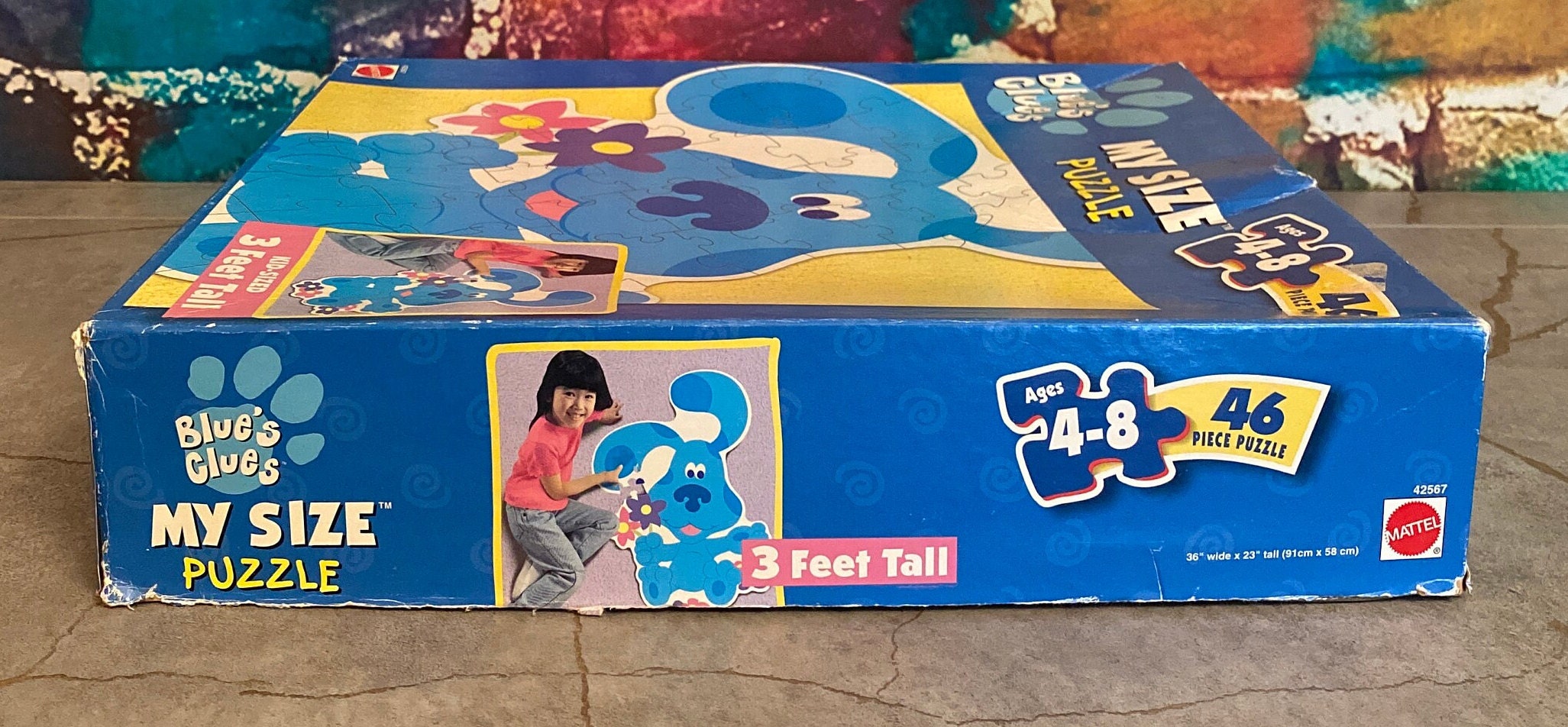 Buy Vintage Blue's Clues My Size Puzzle by Mattel 1999 46 Piece Puzzle ...