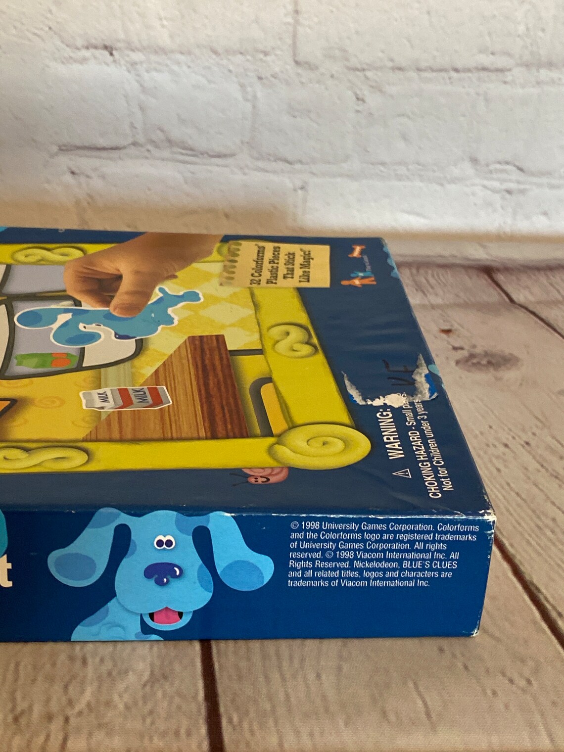 Blue's Clues Kitchen Playset by Colorform 1998 With 32 Colorforms ...