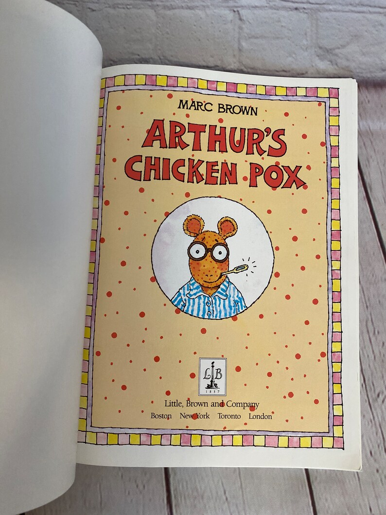 Arthur's Chicken Pox by Marc Brown 1994 Children's Softcover Book ...