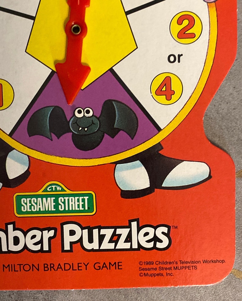 Sesame Street Number Puzzles Game by Milton Bradley 1989 for - Etsy