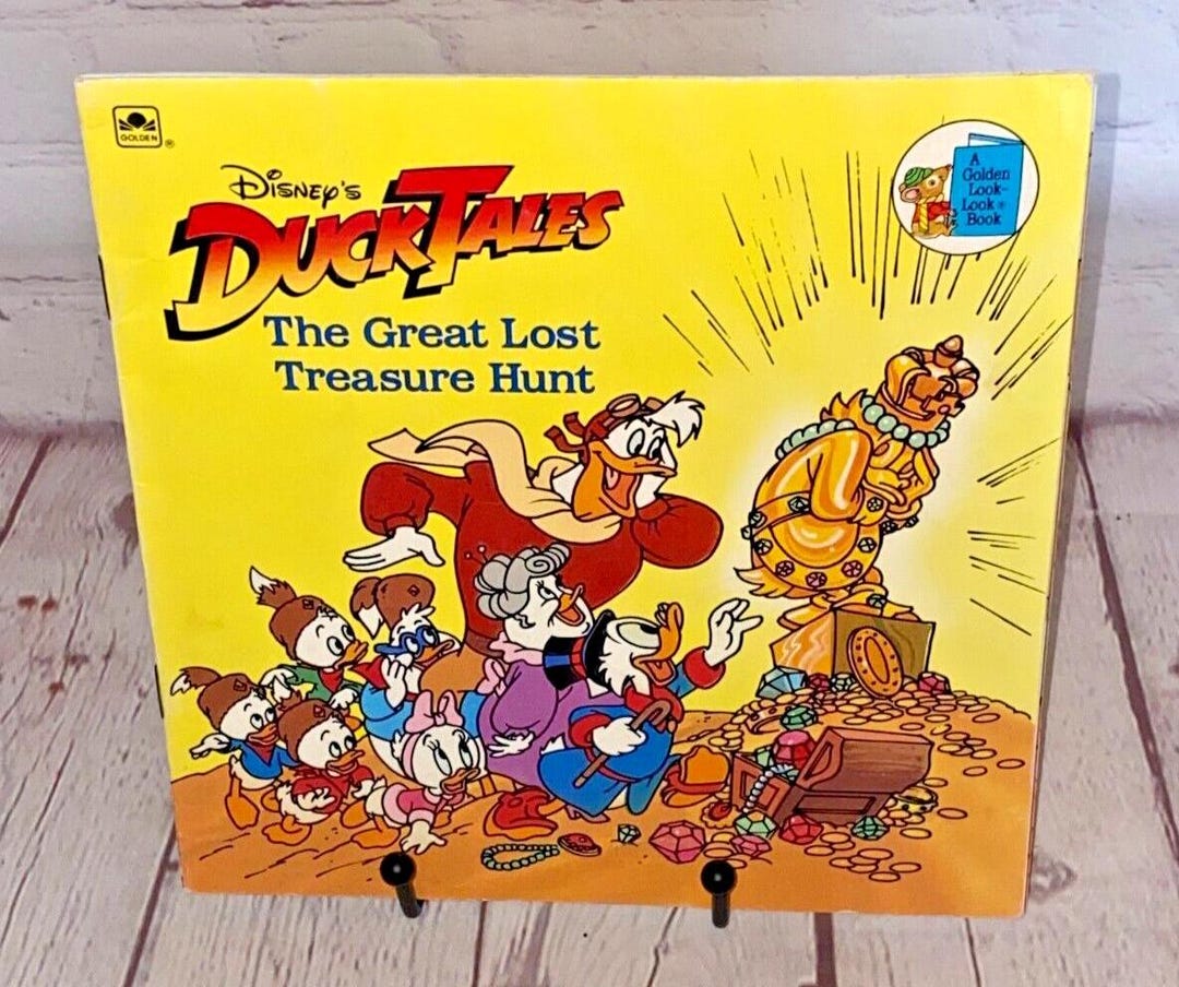 Disney's Ducktales "the Great Lost Treasure Hunt" Softcover Children's ...