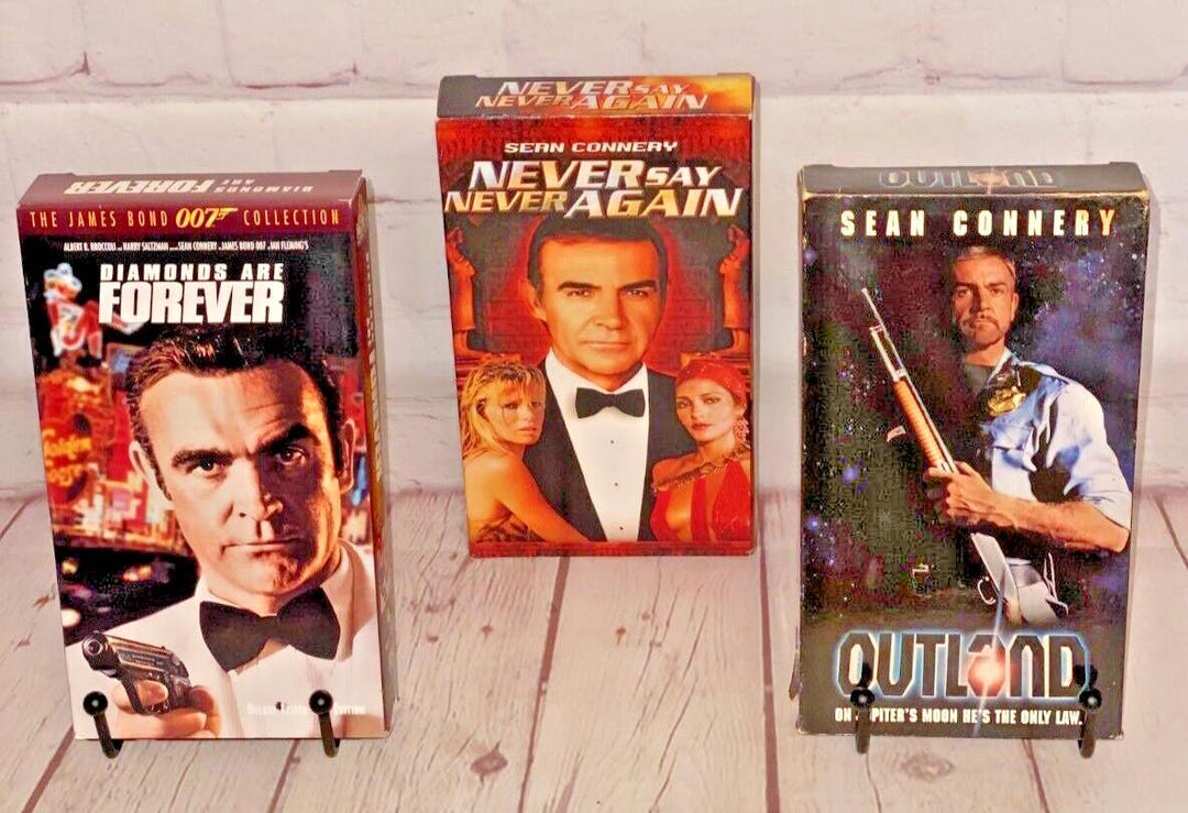 Sean Connery VHS Movies Bundle | Includes Three (3) VHS Tapes | See All ...
