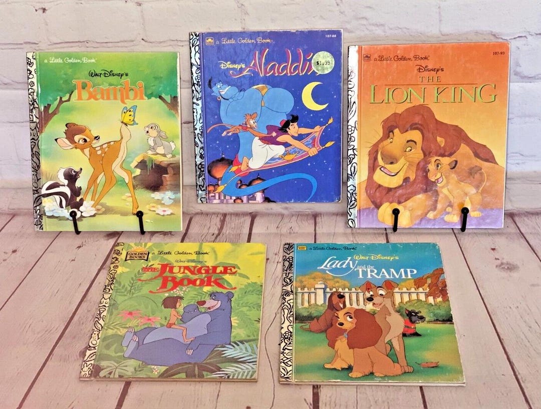 Walt Disney Little Golden Book Bundle | Five Hardcover Books | Bambi ...