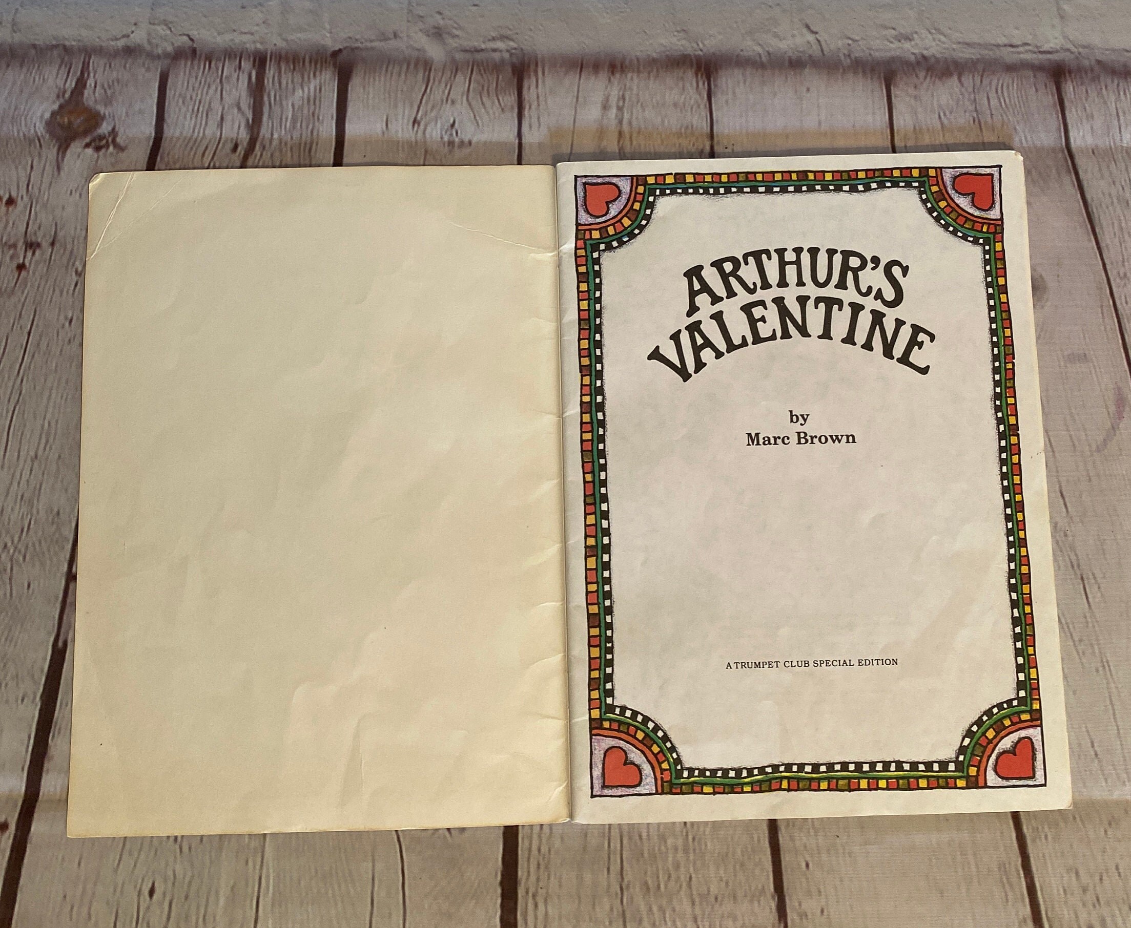 Arthur's Valentine by Marc Brown an Arthur Adventure by - Etsy
