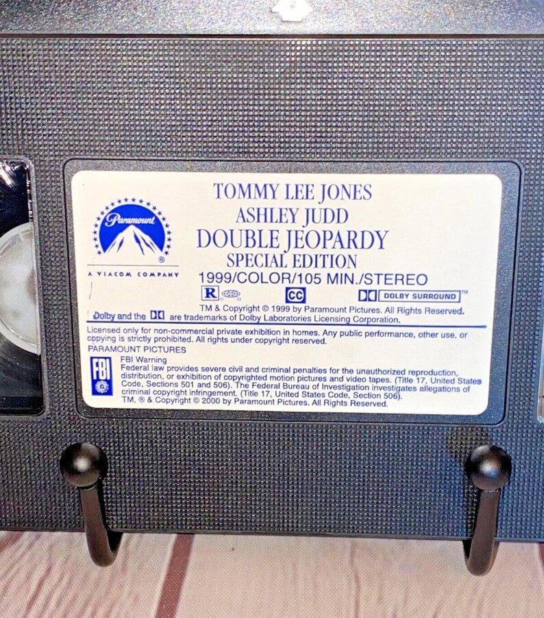Double Jeopardy Special Edition VHS by Paramount 2000 | Rated R ...