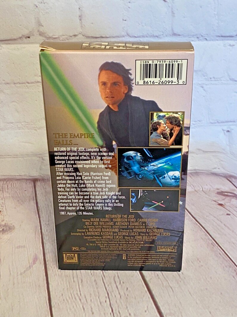 Star Wars Trilogy Special Edition VHS Box Set by 20th Century Fox ...