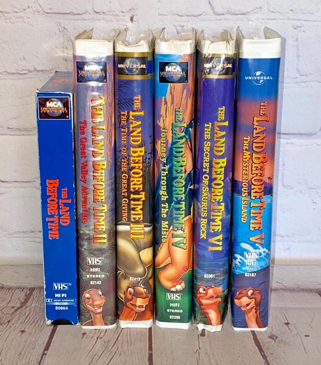 The Land Before Time Movies I-VI VHS Bundle | Includes Six VHS Tapes ...