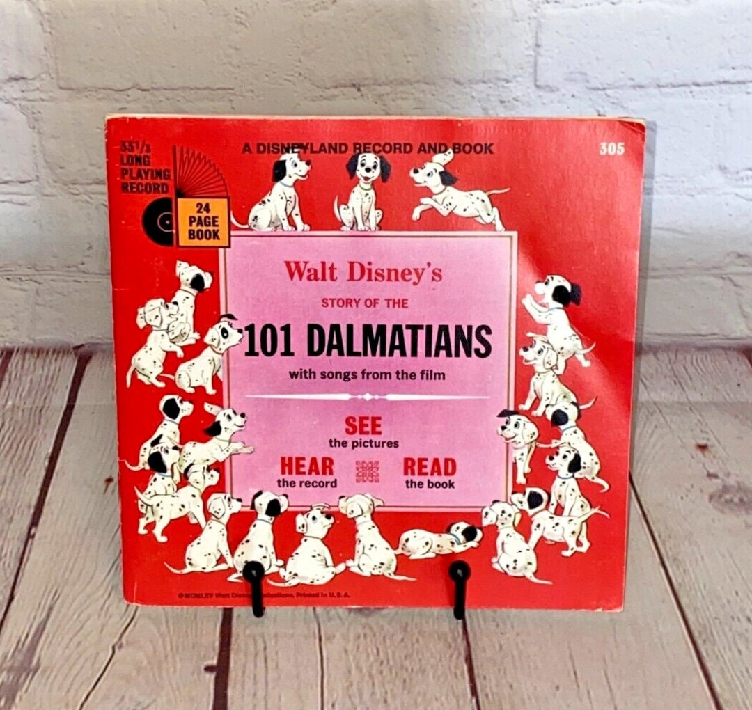 Walt Disney's story of the 101 Dalmatians Vinyl Record With 24 Page ...