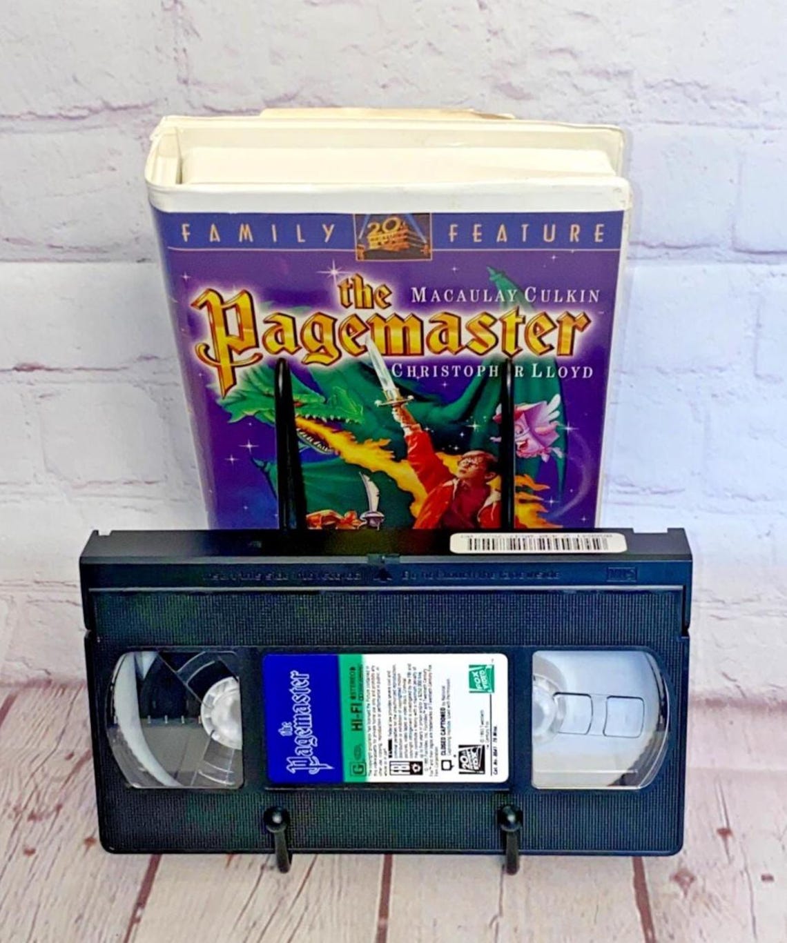 The Pagemaster VHS by 20th Century Fox 1993 | Rated G - Etsy