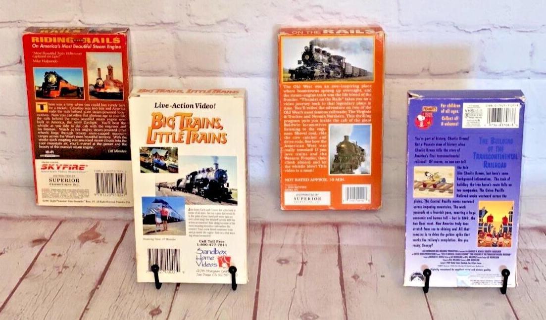 Vintage Train and Railroads VHS Bundle | Includes Four (4) VHS Tapes ...