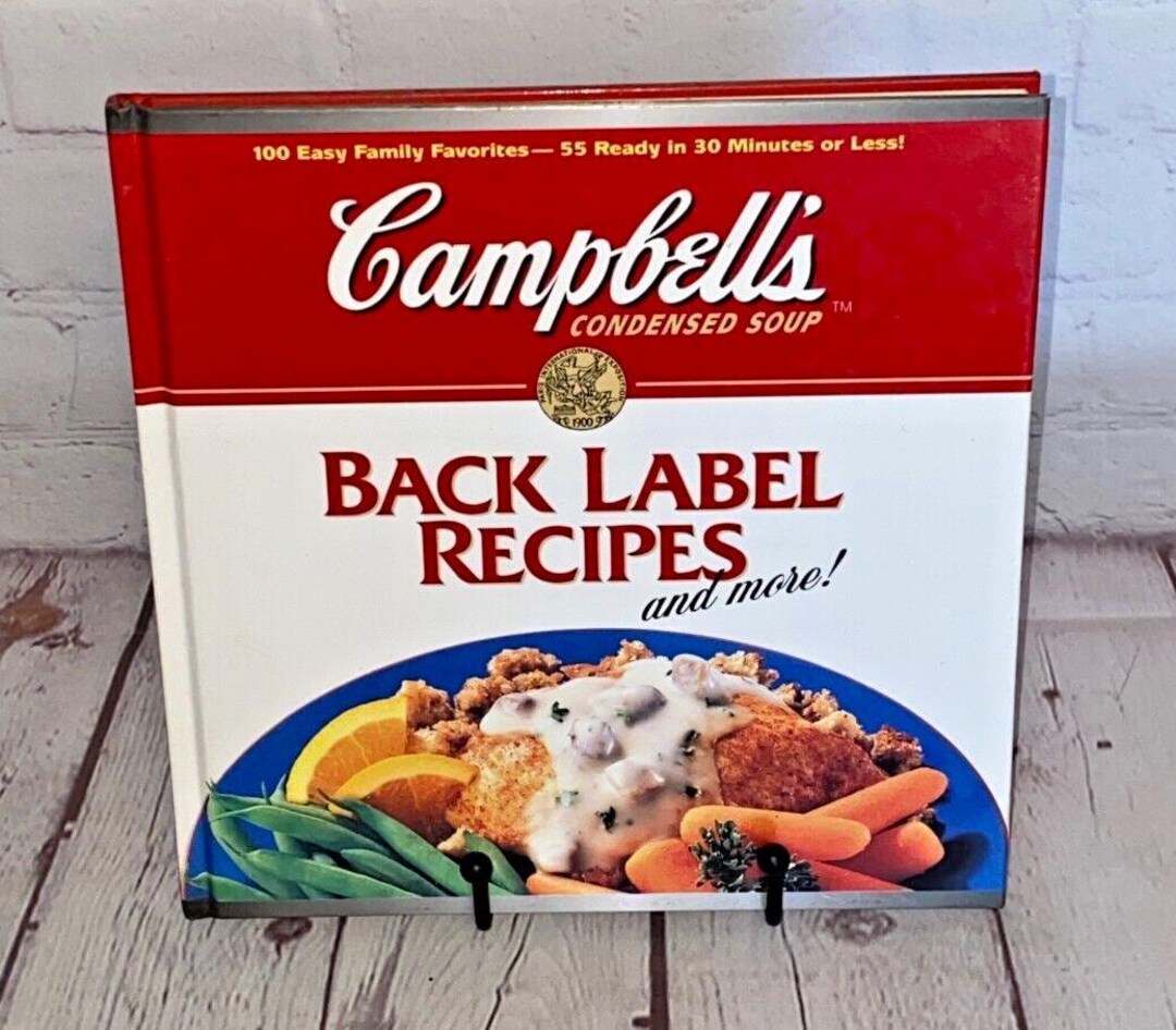 Campbell's Condensed Soup back Label Recipes and More Hardcover ...