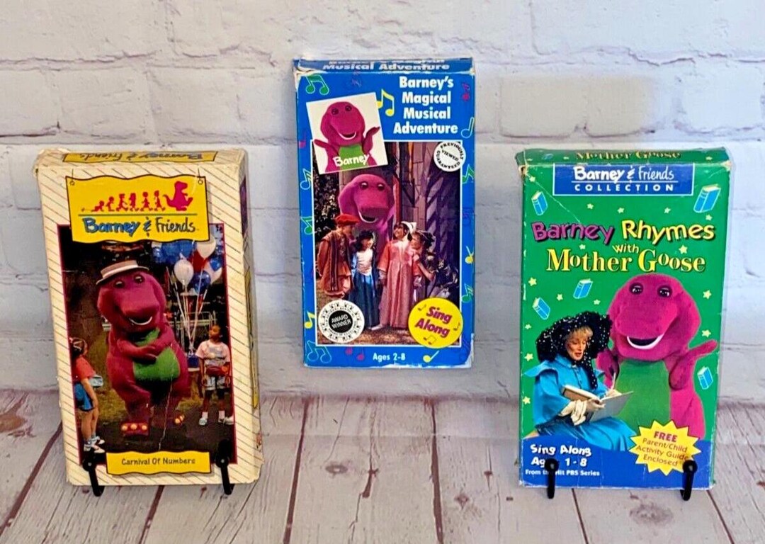 90s Barney VHS Bundle Includes Three 3 Barney VHS Tapes See Photos and ...