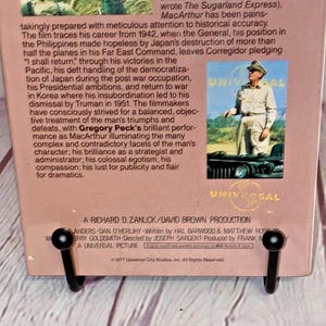 Brand New General Douglas Macarthur VHS by MCA Universal 1990 | Rated ...