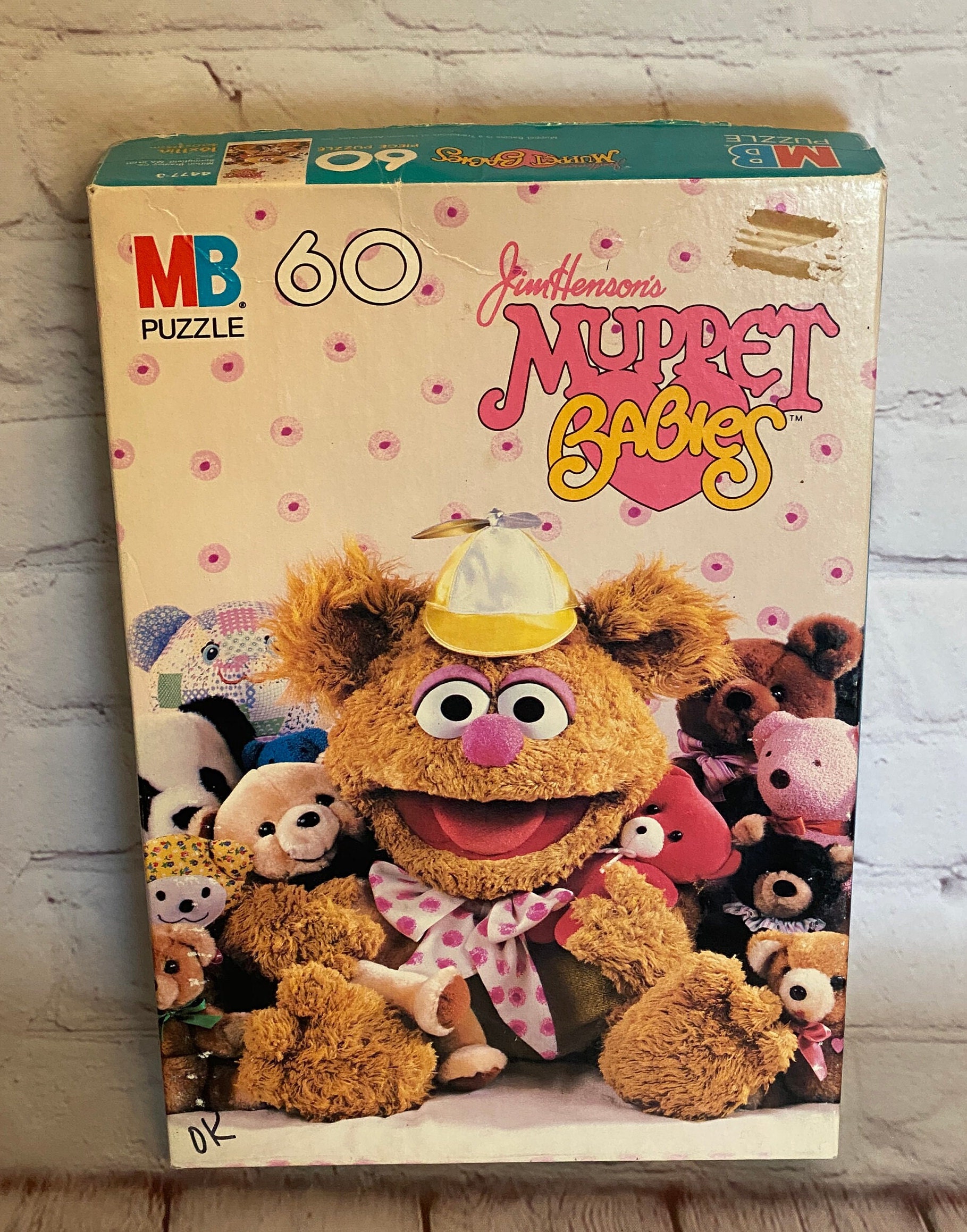 Jim Henson's Muppet Babies 60 Piece Puzzle by Milton Bradley 1984 Ages 4 to 8 16 X 11 Complete ...