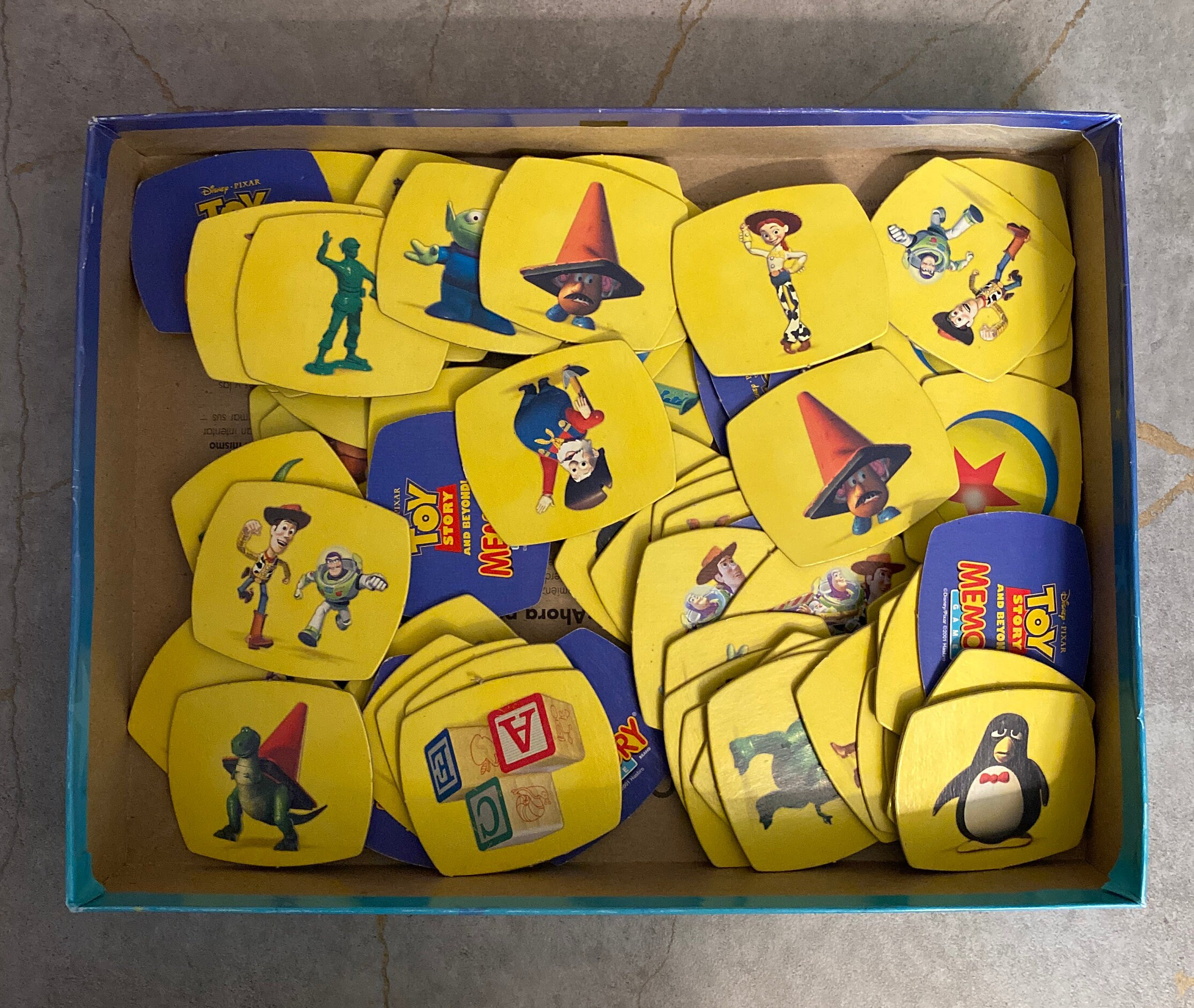 Disney Pixar Toy Story and Beyond Memory Game by Milton Bradley 2001 ...