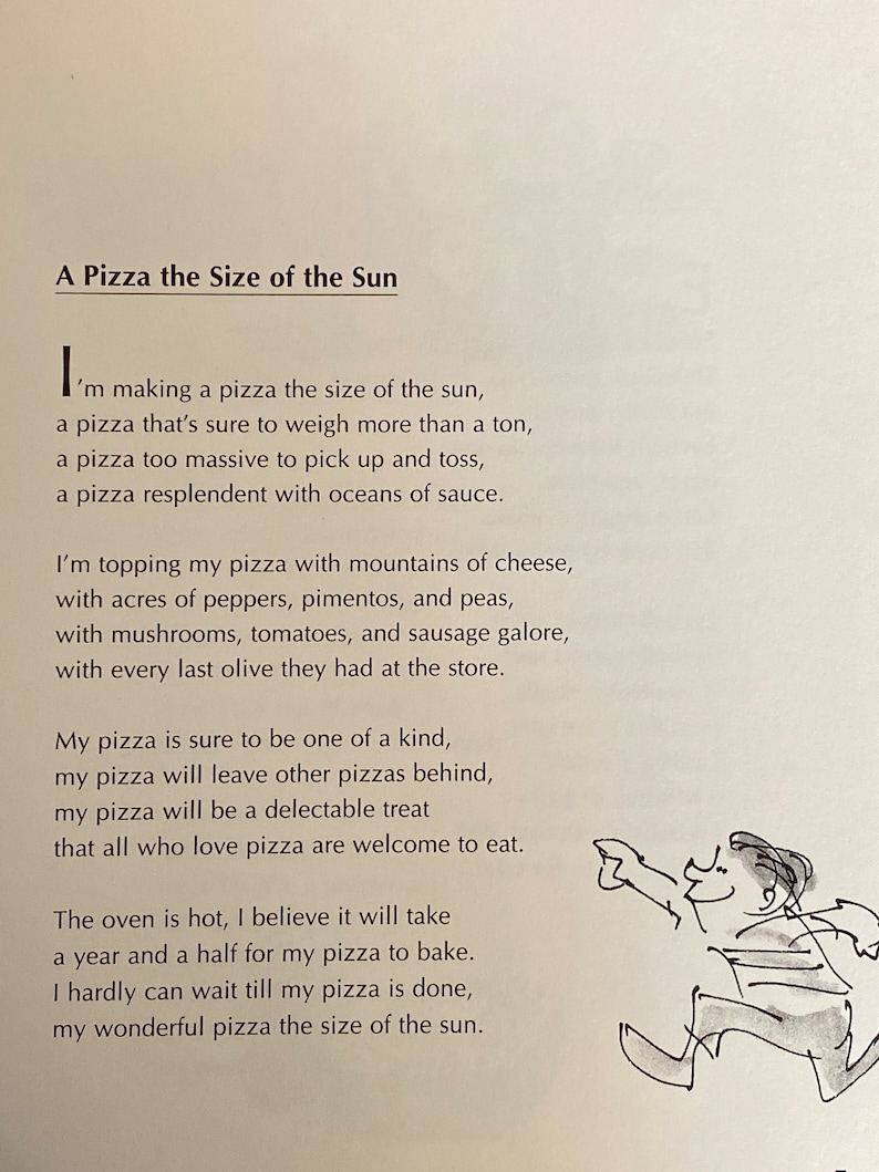 A Pizza the Size of the Sun Poems by Jack Prelutsky 1996 Drawings by ...