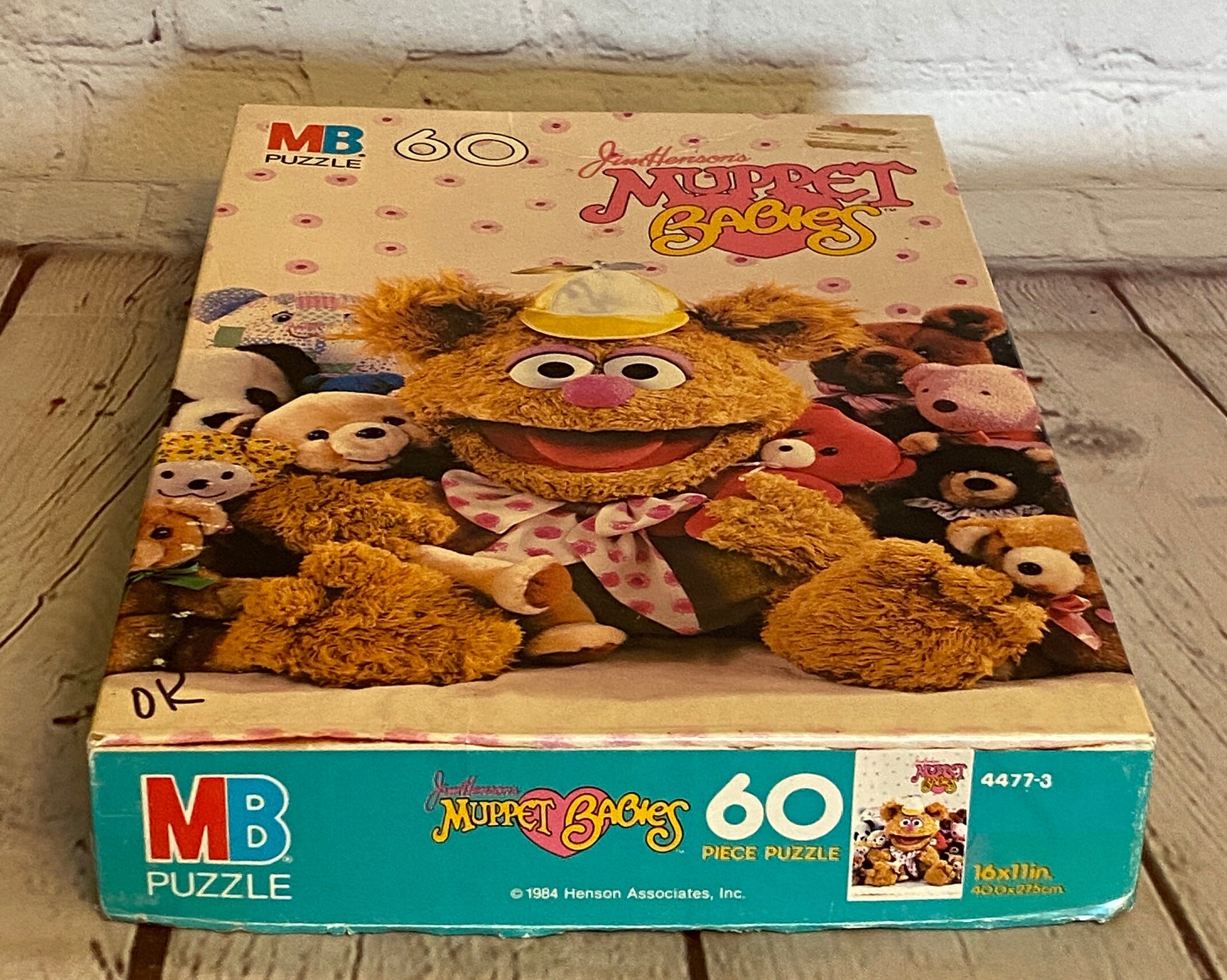 Jim Henson's Muppet Babies 60 Piece Puzzle by Milton Bradley 1984 Ages 4 to 8 16 X 11 Complete ...