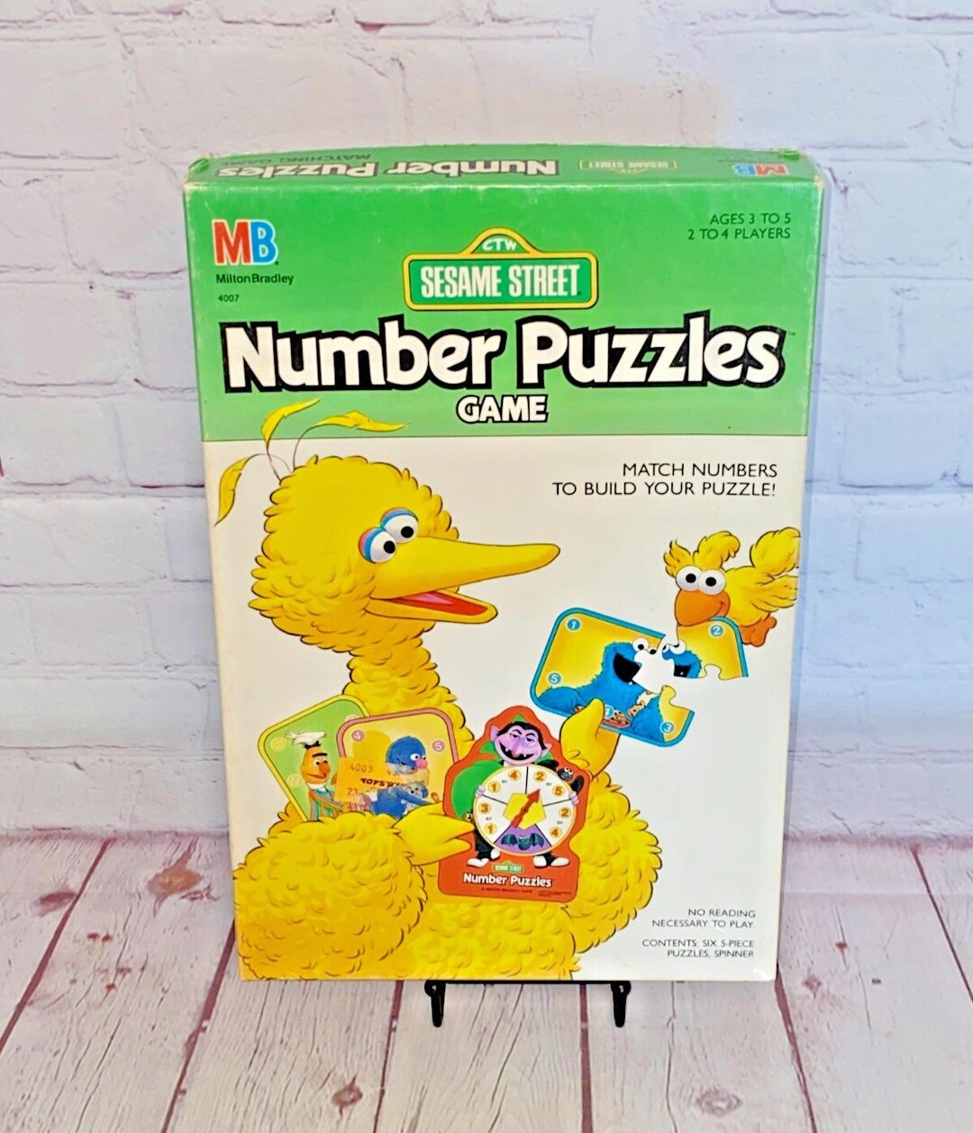 Vintage Sesame Street Number Puzzles Game | 1989 Milton Bradley - Etsy