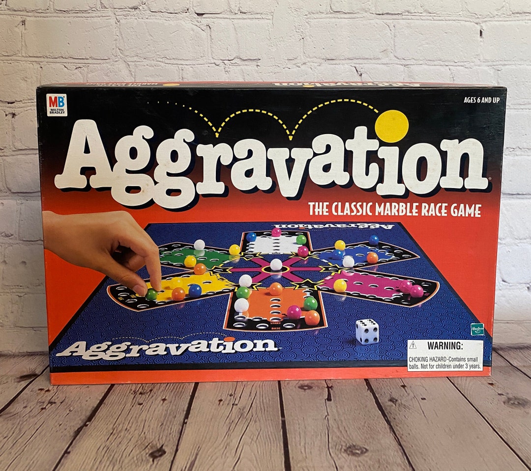 Aggravation the Classic Marble Race Game by Milton Bradley 1999 for ...
