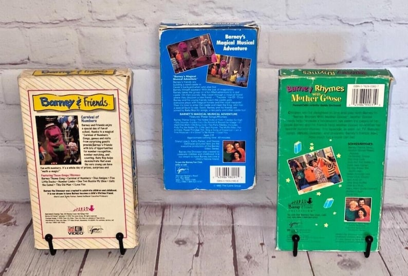 90s Barney VHS Bundle Includes Three 3 Barney VHS Tapes See Photos and ...