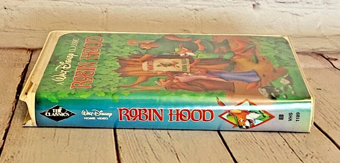 Walt Disney Pictures Presents robin Hood VHS the Classics Rated G Run ...