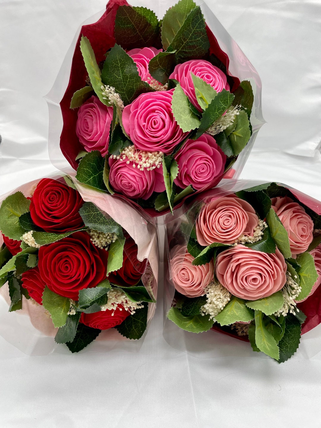 Half Dozen Sola Wood Roses - Etsy