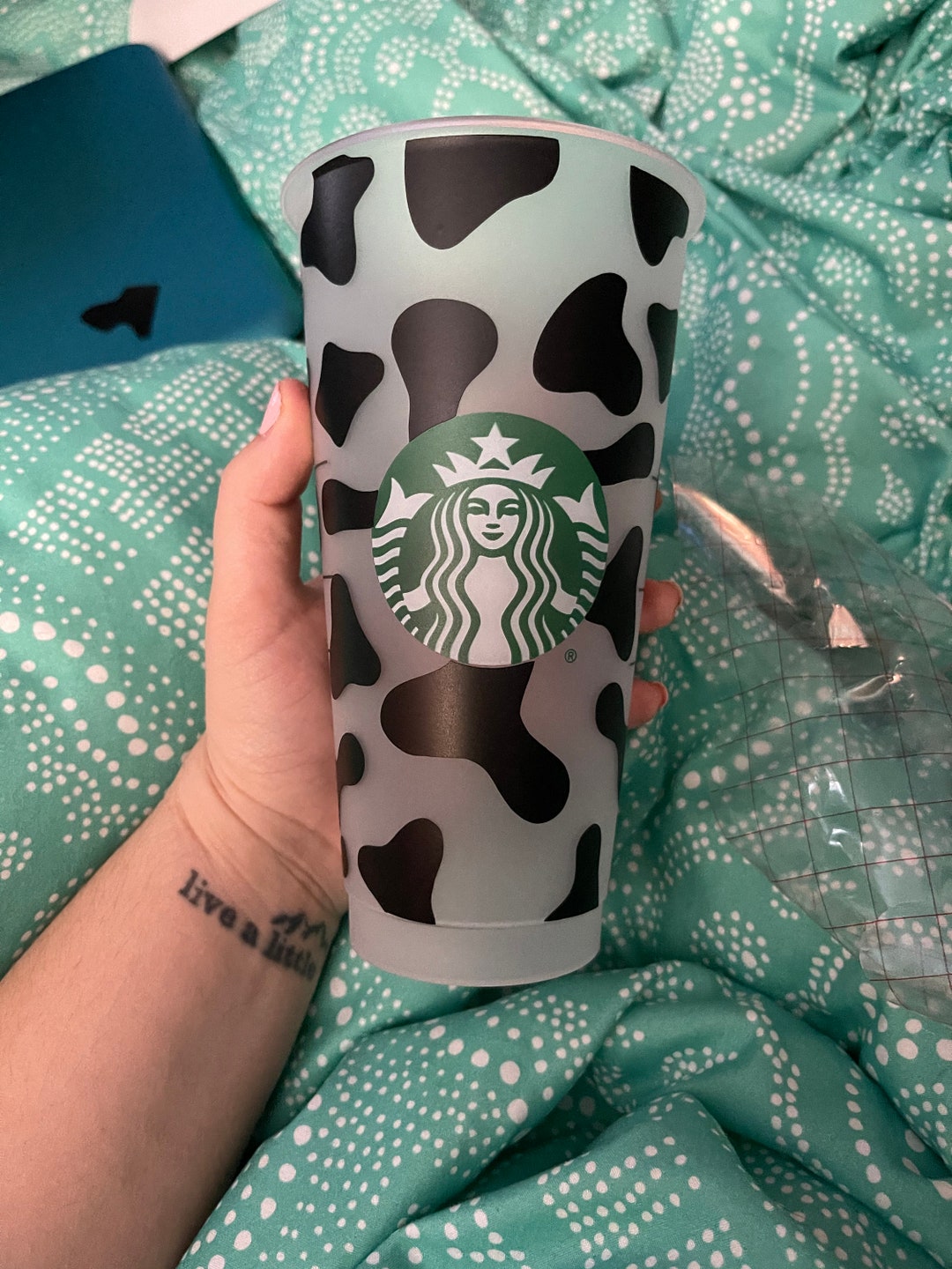 Cow Print Starbucks Cold Cup - Etsy