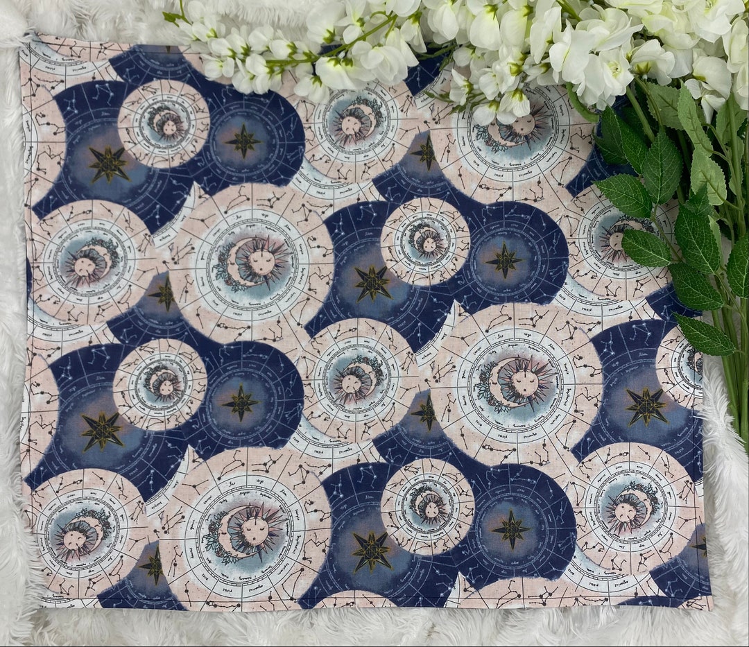 Constellation Sun Moon Altar Cloth, Tarot Cloth, Altar Decor, Double ...
