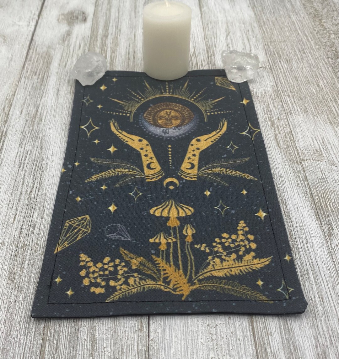 MINI Altar Cloth - Celestial, Traveling Altar Cloth, Portable Altar ...