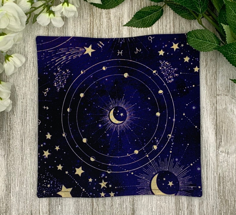 MINI Altar Cloth Moon Tarot Cloth Traveling Altar Cloth - Etsy