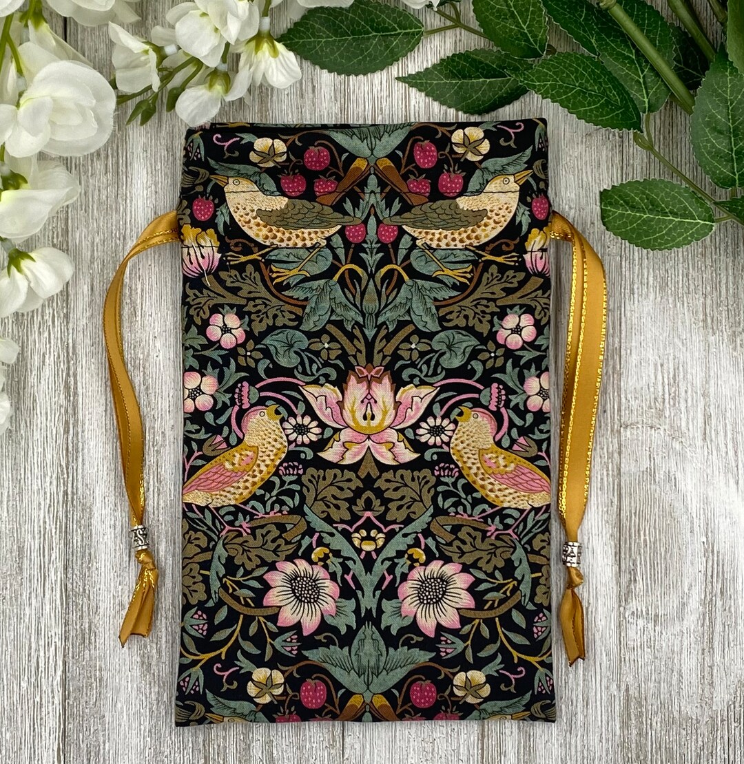 William Morris Tarot Bag/ Custom Tarot Bag/ Keepsake Bag / Drawstring ...
