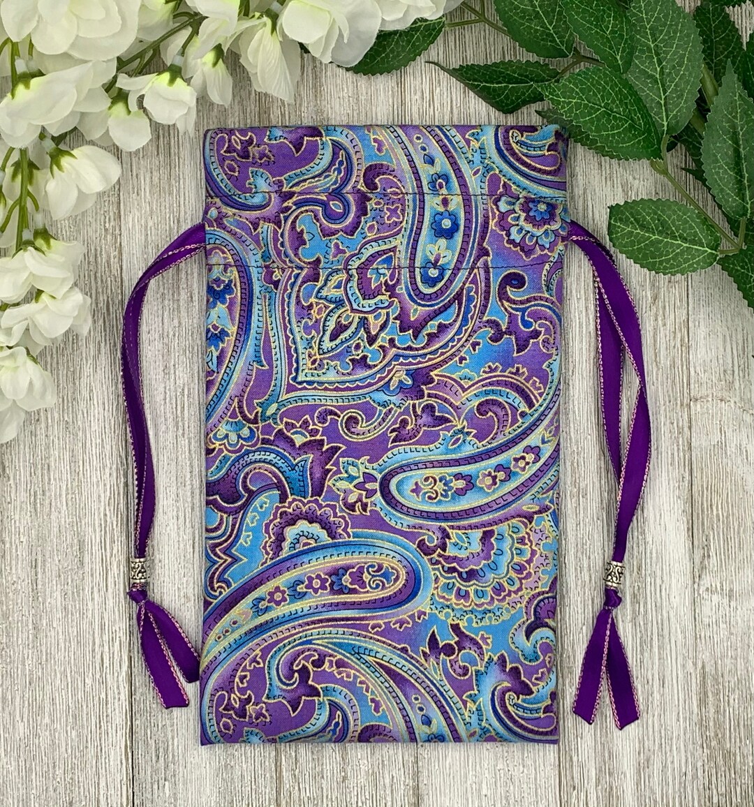 Purple Filigree Tarot Bag/ Custom Tarot Pouch/ Keepsake Bag ...