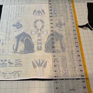 Bastet Ankh Egyptian Altar Cloth, Tarot Cloth, Altar Decor, Double ...