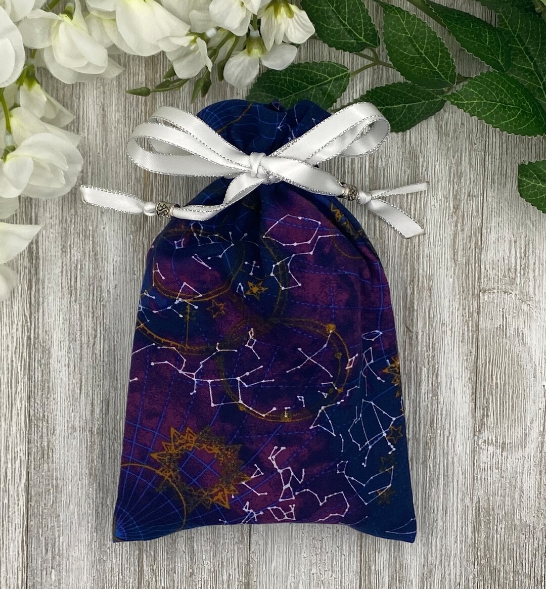 Constellations Tarot Bag/ Custom Tarot Pouch/ Keepsake Bag / Drawstring ...